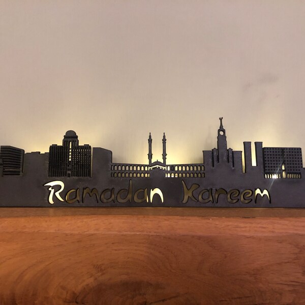 Elegant Ramadan Scene Door Corner Handcrafted Laser Cut Decor With ...