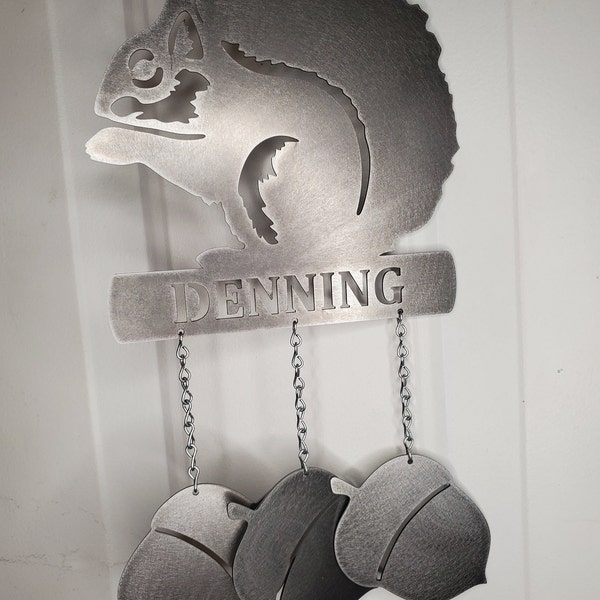 Squirrel Wind Chime, Squirrel Chime, Squirrel Outdoor Decor - Etsy