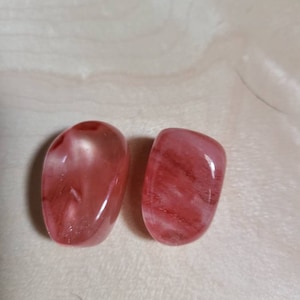 Strawberry Obsidian TUMBLED Strawberry Obsidian Glass Stone Heart ...