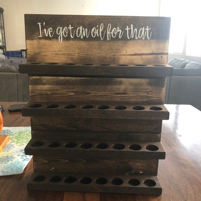 Rustic Essential Oil Shelf / Wood Essential Oil Wall Display - Etsy