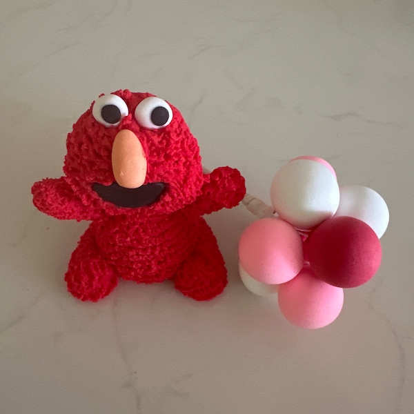 Elmo Fondant Cake Topper Elmo Cake Decoration - Etsy