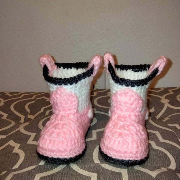 Baby Cowboy Booties Crochet Pattern/ Crochet Pattern Baby Cowboy Boots ...