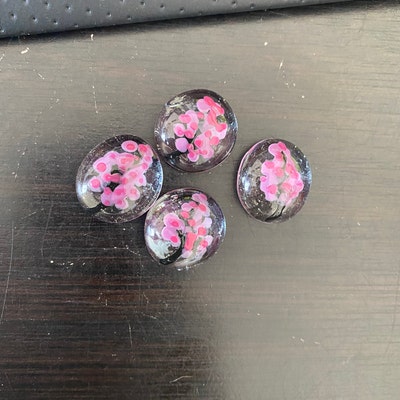 Hand Painted Large Glass Gems RED LIPS Red Lip Kiss Kisses - Etsy