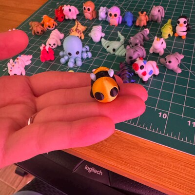 3D Printed Baby Octopus Fidget Toy Bundle Sensory Pet Cute 3D Print ...