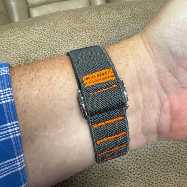 Multicolor Nylon Fabric Smart Watch Band Sport Fitness Quick on Loop ...
