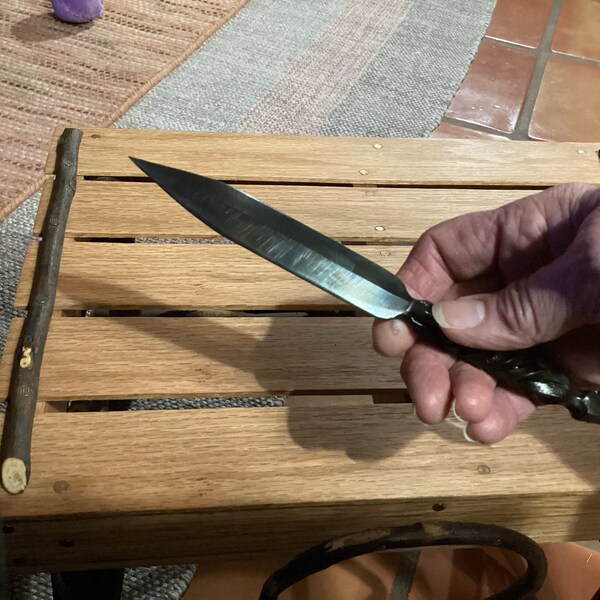 Set of Two Double Twist Hair Sticks Hand Forged - Etsy