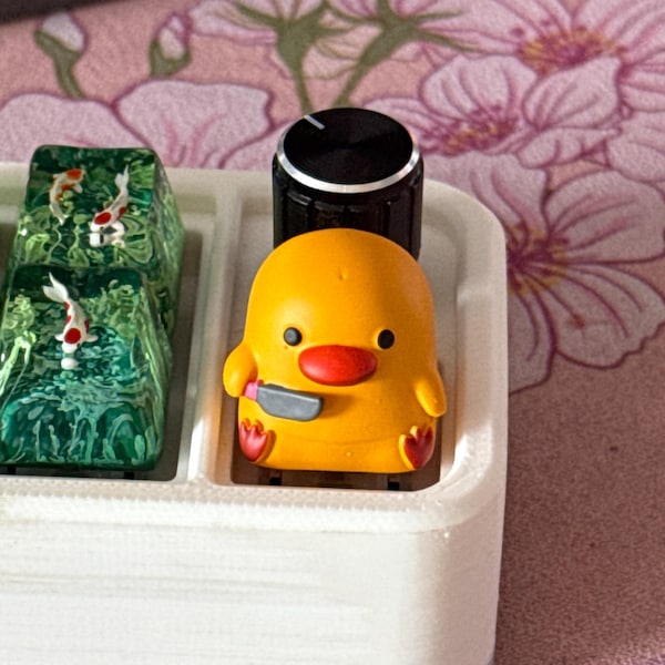 Duck With Knife Keycap, Meme Duck Artisan Keycap, Meme Keycap, Little ...