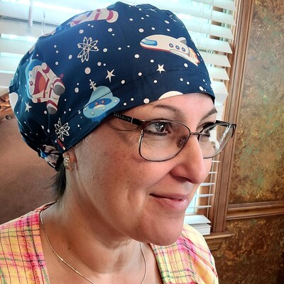 Floral Surgical Cap, Scrub Caps for Women, Nurse Bonnet With Tiny ...