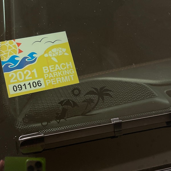 Beach Paradise 4x4 & Car Windshield Vinyl Decal Sticker - Etsy
