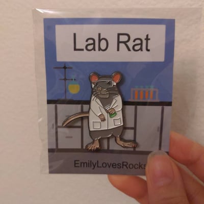 Lab Rat Enamel Pin - Etsy