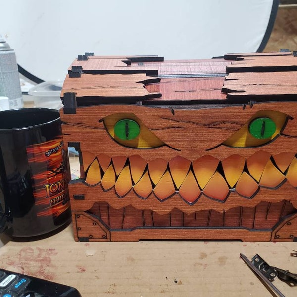 Mimic Chest Laser Cut Files: SVG, PDF, CDR (3-5mm) - Etsy