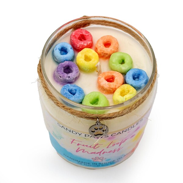 Fruit Loops Shaped and Scented Wax Embeds Pack of Wax Embeds 9oz Bag Wax Melt Embed for Candles ...