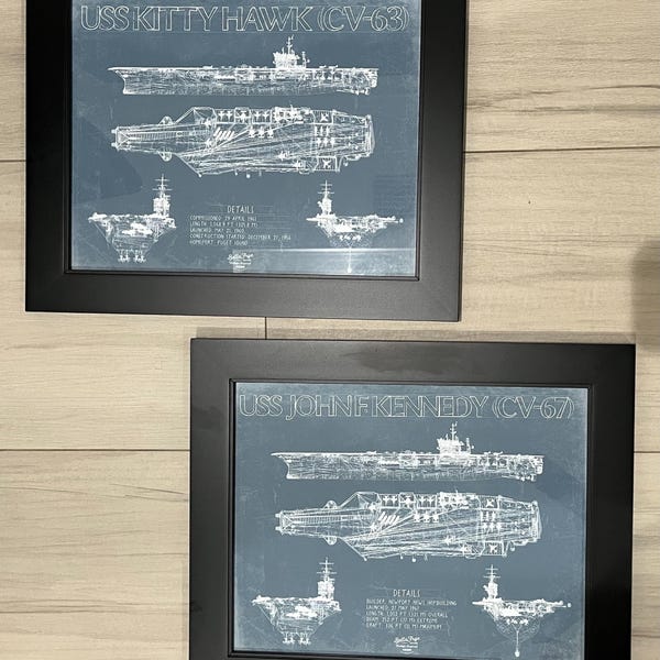 USS Nimitz CVN-68 Blueprint Wall Art - Original Carrier Print - Etsy
