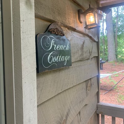 French Country Sign / French Cottage Sign / Farmhouse Sign / Rustic ...