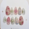 FAYE | Fairycore Aesthetic Press on Nails | Jade Aurora Nails | Lily ...