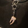 Tooth Keychain - Hand Made Clay Teeth Pendants - Grunge Keychain for ...