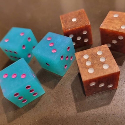 Single Custom Dice Night Stand/end Table Handmade Dice Made From IKEA ...