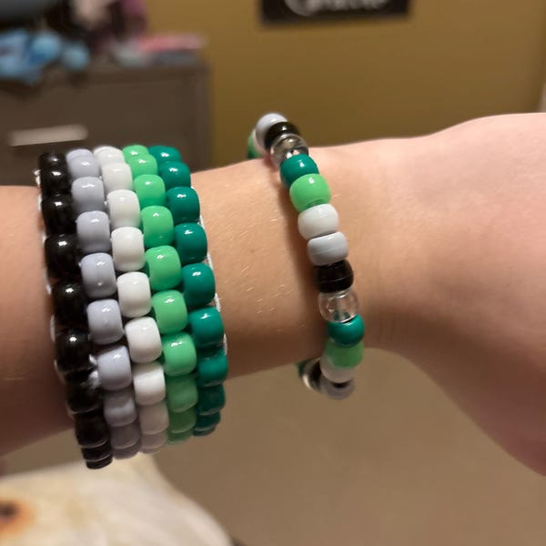 Rainbow Super Star Kandi Cuff - Etsy