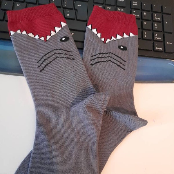 Shark Socks, Shark Design, Shark Gift, Shark Bite Socks, for Whole ...