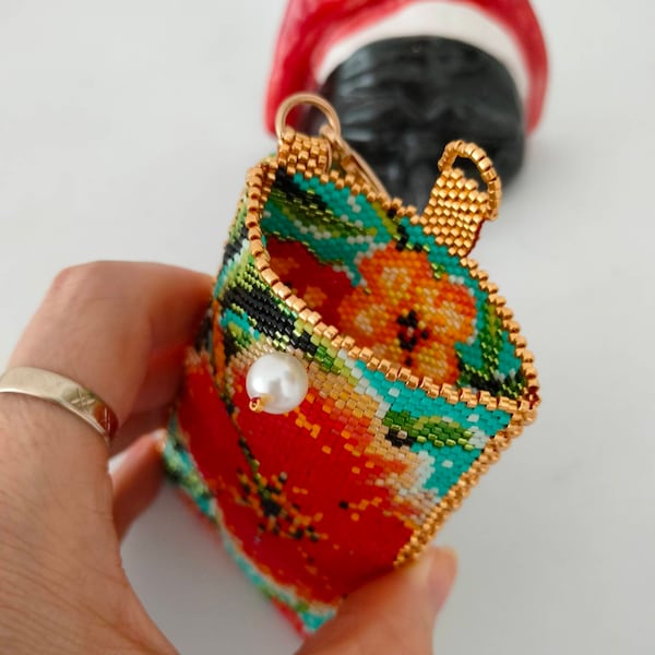 DIY Hibiscus Business Card Holder,beading Peyote Pattern(odd Count ...