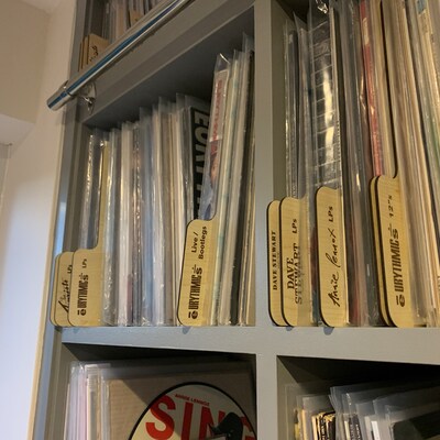 Customizable Double-sided Engraved Dividers 10 Pieces Vinyl Record ...