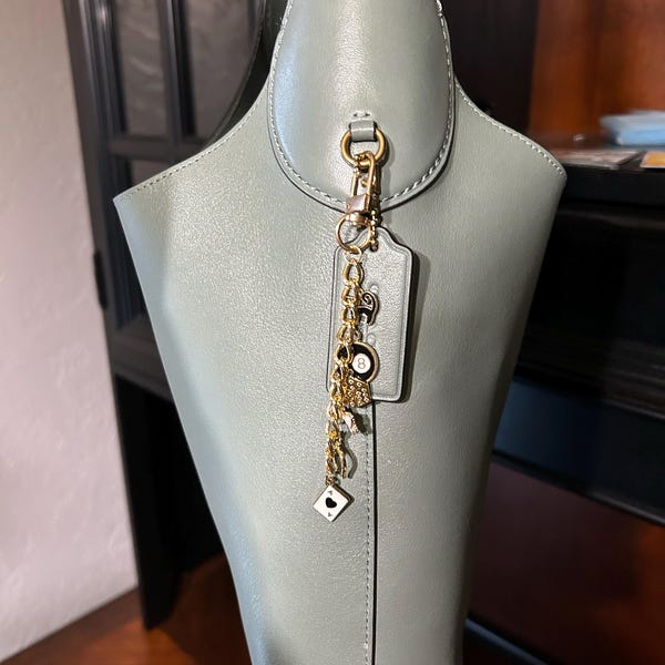Custom Charm Keychain Purse Chain Purse Accessory Bag Accessory Gold ...
