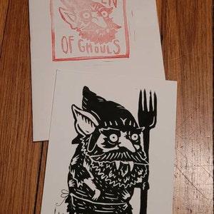 The Kitchen Goblin, Goblin Print, Kitchen Print, Weird Wall Art, Occult ...
