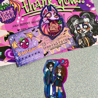 Uncle Deadly / Miss Deadly Sticker. - Etsy