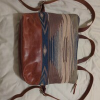 Leather Backpack Made With Pendleton® Wool, Backpack Diaper Bag, Women ...