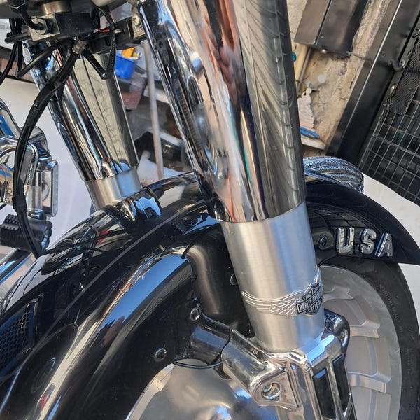 Harley Davidson BLACK Upper Fork Slider Covers 45800134 2018-2023 ...