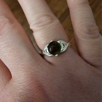 14K Gold Mood Ring, Dainty Ring for Women, Feeling Stone Ring, Colorful ...