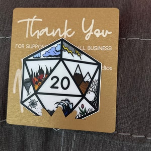 Elemental D20 Decal Sticker - Etsy