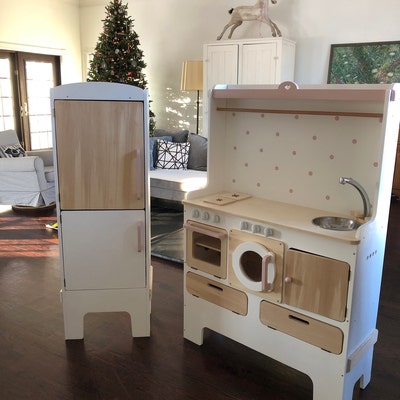 Handmade Wooden Play Kitchen Customizable Special Design - Etsy