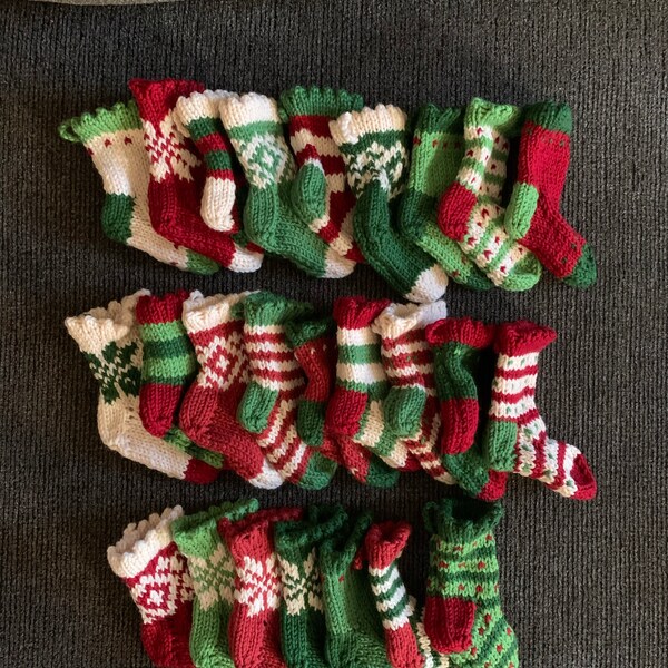 Mini Stocking Knitting Pattern - Etsy