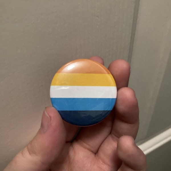 Aroace Aro Ace Pride Flag Pin Round Circle Button ~ 1" Pin 1.5" Pin 2. ...