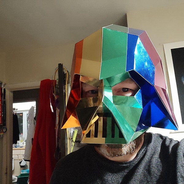 Maleficent Paper Mask PDF Template, Evil Queen Head Dress, Printable 3d ...