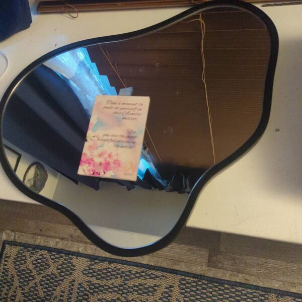 Pill Shaped Mirror Vertical Oval Mirror Minimalist Wall Mirror Capsule ...