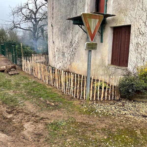 Wooden Fence - Decorative Hazelnut Wood Garden Fence in Different ...