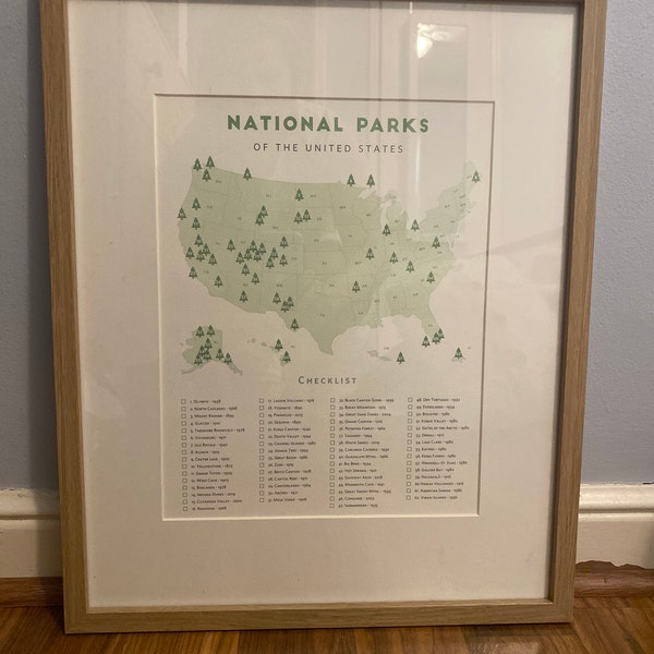 National Park Nursery Decor Alphabet Poster National Park Baby Shower ...