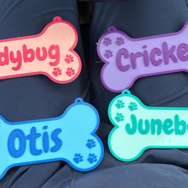 Personalized Dog Crate Sign, Custom Kennel Nameplate, Toy Box Sign ...