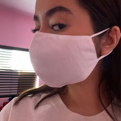 XL Plain Black Face Mask Regular Size Black Cotton Washable - Etsy