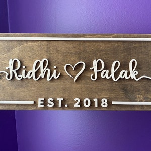 Established Sign Wedding Signs Wood Signs Custom Family - Etsy