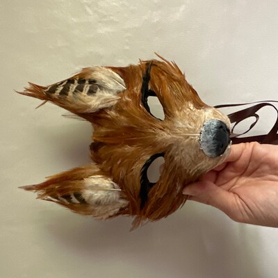Luxury Brown Hare Mask, Large Brown Rabbit Mask, Halloween Mask ...