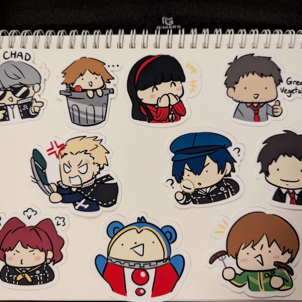 Silly Persona 4 Stickers!! - Etsy