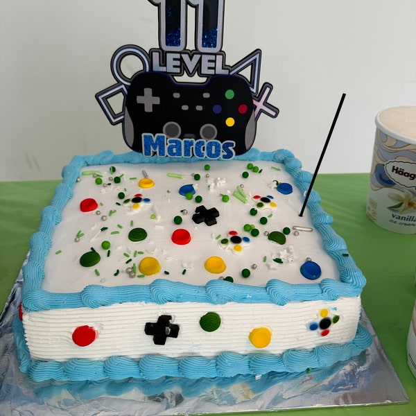 Gamer Cake Topper, Video Game Cake Topper - Etsy