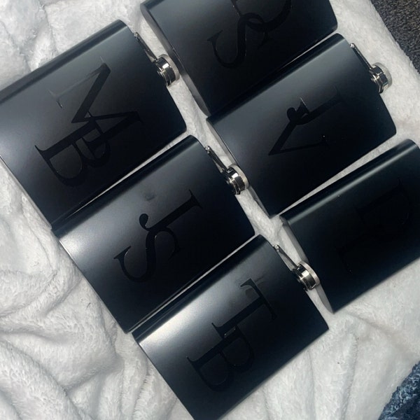 Personalized Groomsmen Flask DECAL ONLY, Groomsmen Gifts, Flask for ...