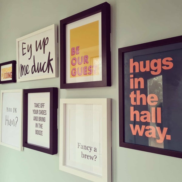 Hugs in the Hallway - Inspirational Quote Print/wall Art - Etsy UK
