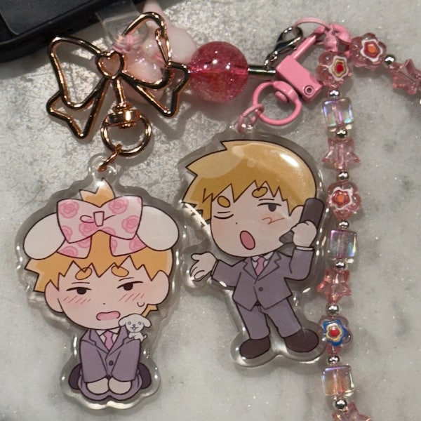 MP100 Charms | Mob Psychics Epoxy Keychains - Etsy