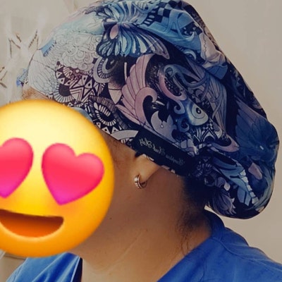 Surgical Scrub Hat Medical Cap / LAST ONE / Valentines / Style Bow ...