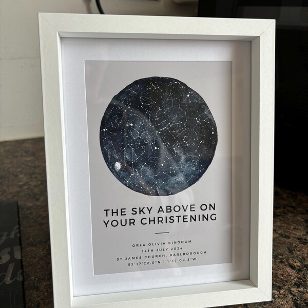 Custom Star Map by Date Night Sky Print Personalised Wedding Gift for ...
